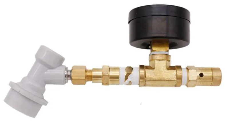 Adjustable Spunding Valve Kit - Ball Lock, Pressure Gauge, Relief Valve ...