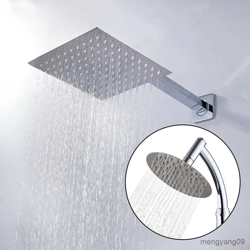 Square Shower Heads: Large Rain Shower Heads Stainless Steel Ultra Thin ...
