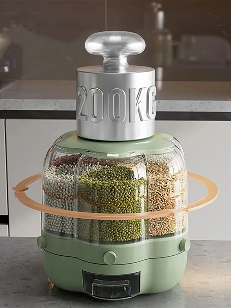 Large Rotating Ikea Food Storage Canisters For Cereal Dispensing And ...