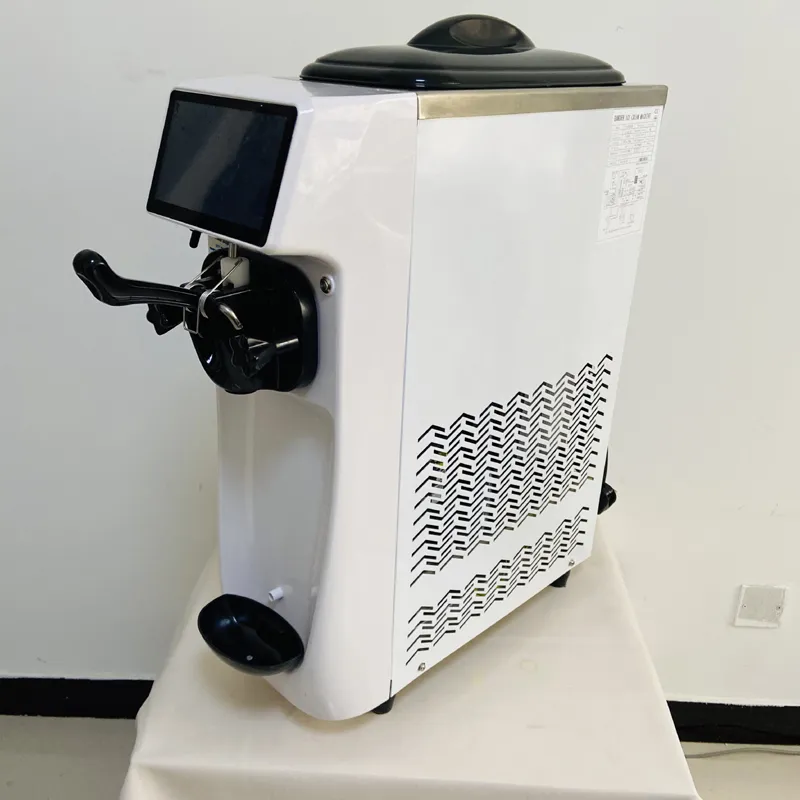 Commercial Soft Serve Ice Cream Machine Vertical Feed Batch Freezer 1 ...