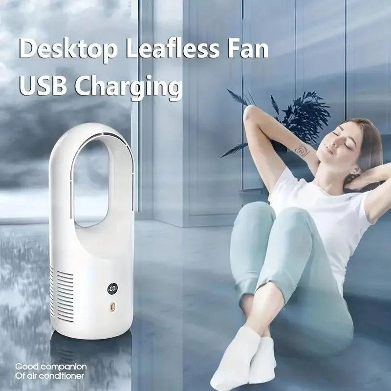 DHgate.com:Portable USB Rechargeable Bladeless Fan, 360° Air ...
