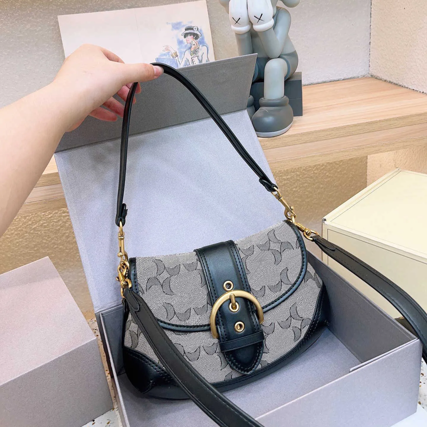 Cach Print Underarm Tote Bag Bolsos De Hombro De Lujo Crossbody ...