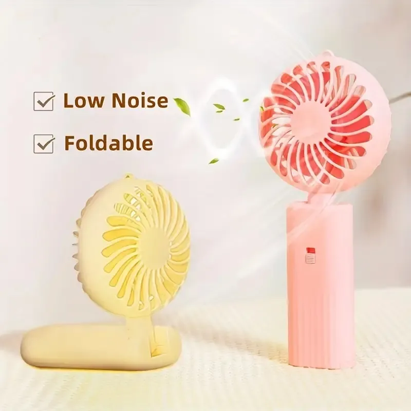DHgate.com:2-in-1 Portable Handheld Desk Fan: Foldable, Rechargeable, 3 ...
