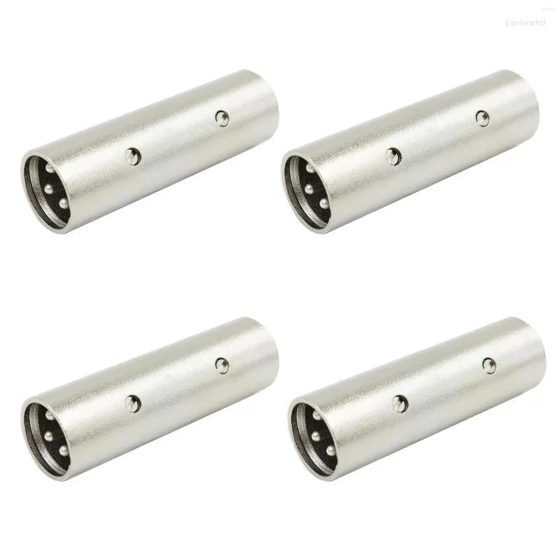 DHgate.com:4-Pack XLR 3-Pin Male to Microphone Cable Adapter, Pro Audio ...
