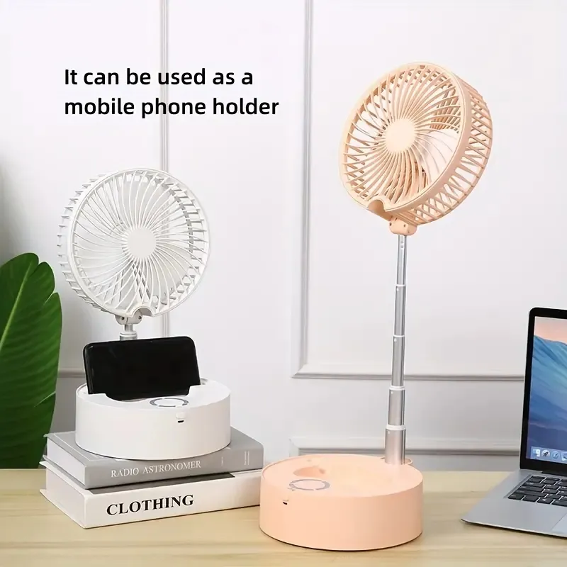 DHgate.com:8 Inch Folding Telescopic USB Rechargeable Electric Fan ...
