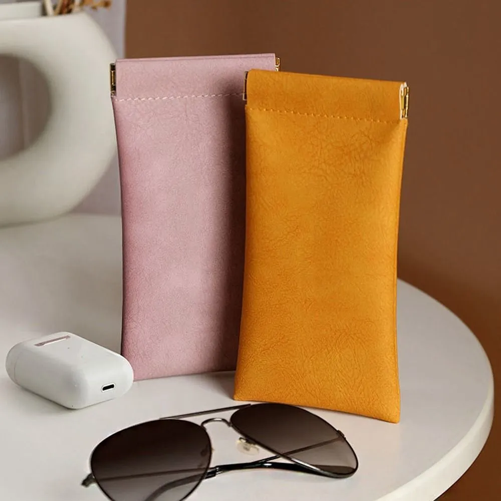 DHgate.com:Soft PU Leather Glasses Case - Waterproof Eyewear Pouch with ...