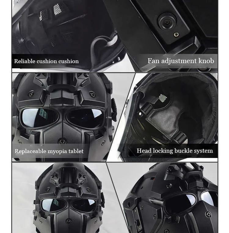 Tactical Outdoor Trauma Void Helmets All In One Full Face Helmet With ...