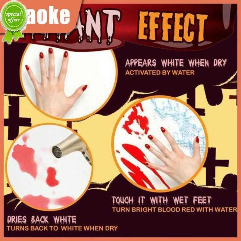 Spooky Halloween Bath Mat - Bloody Color Changing Floor Mat, Water ...