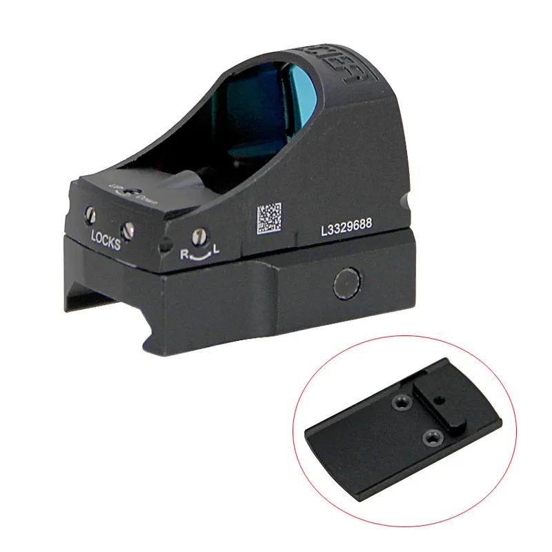 Compact Red Dot Sight Reflex Pistol Scope, 3 MOA Optics With Picatinny ...