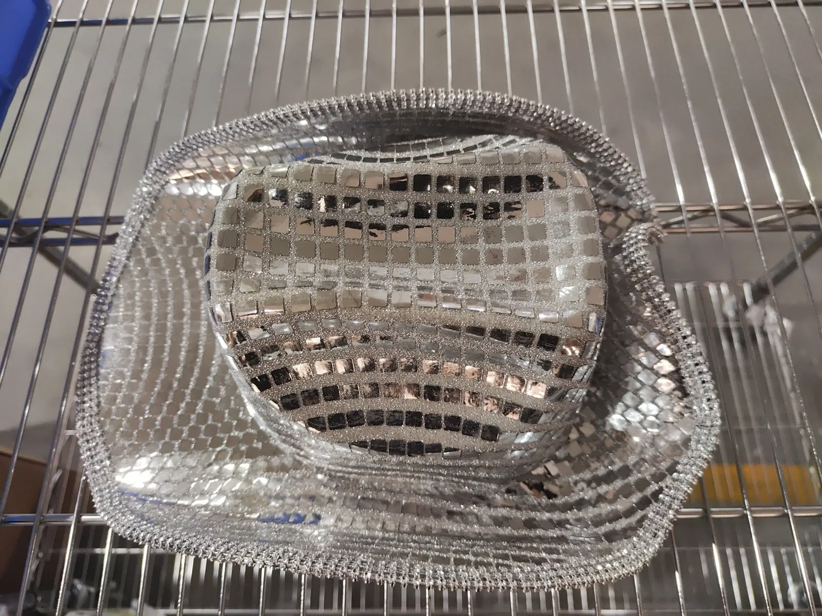 Ladies Western Hats Mirrored Cowboy Cap With Mesh Accents, Sparkling ...