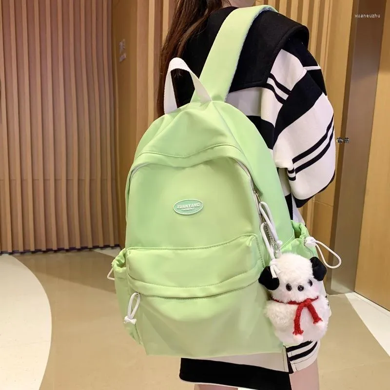 DHgate.com:2024Nylon School Backpack for Women, Canvas Bookbag Shoulder ...