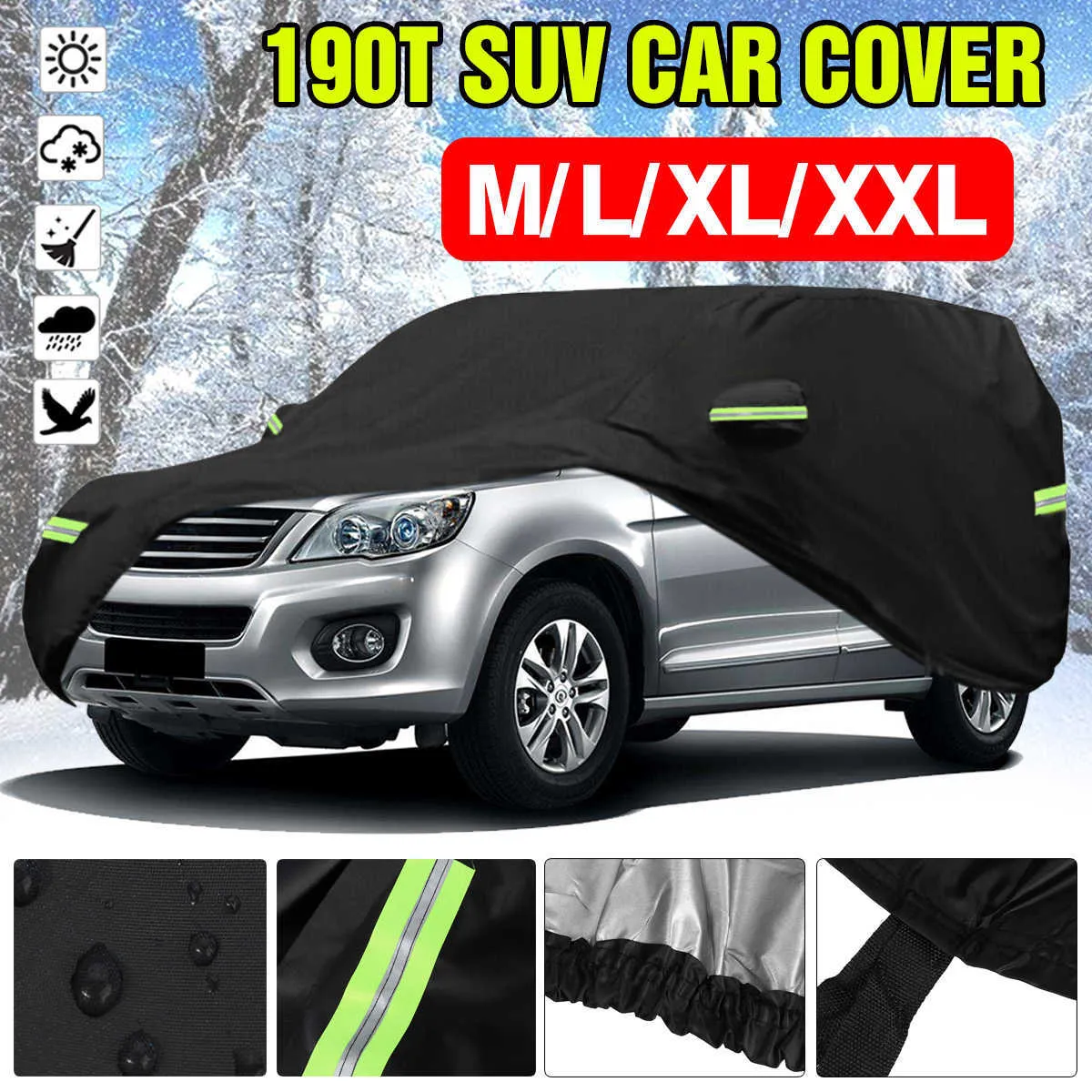 Universal Car Cover - Waterproof, All Weather Protection for SUV Sedan ...