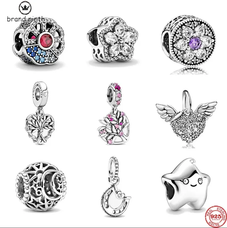 Pandora Pink Heart Family Tree Angel Dangle Charm In 925 Sterling ...