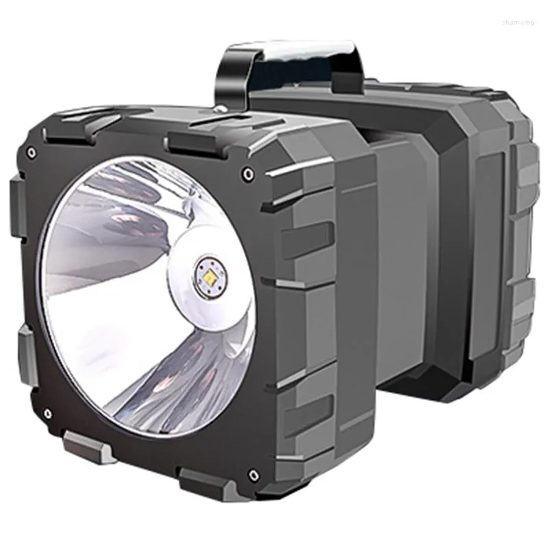 Portable Solar Rechargeable Spotlight Flashlight For Outdoor ...