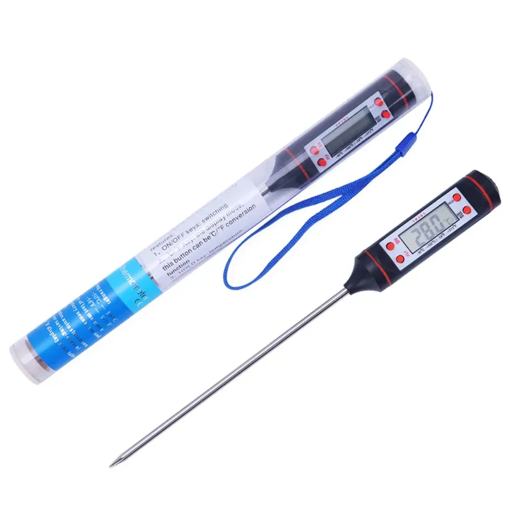 Digital Meat Thermometer: Stainless Steel Probe for BBQ & Kitchen ...