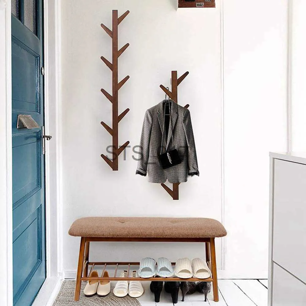Hangers Racks Wall Mounted Coat Racks Bedroom Clothing Storage Hook Kitchen Cookware Sorting Hanger Vintage Design for Home Decor Bathroom x0629