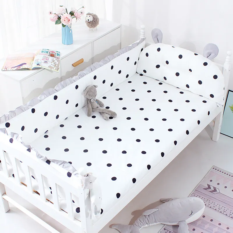 DHgate.com:Cozy Cotton Ins Style Baby Crib Protector with Detachable ...