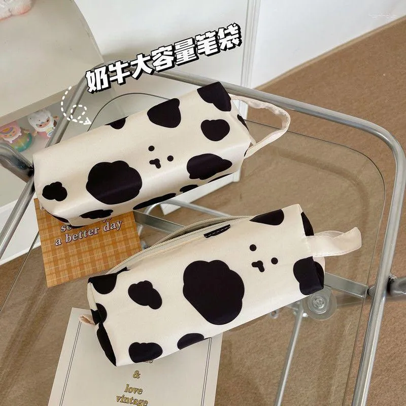 Cute Cow Pencil Case: Korean INS Style, Large Capacity, Waterproof ...