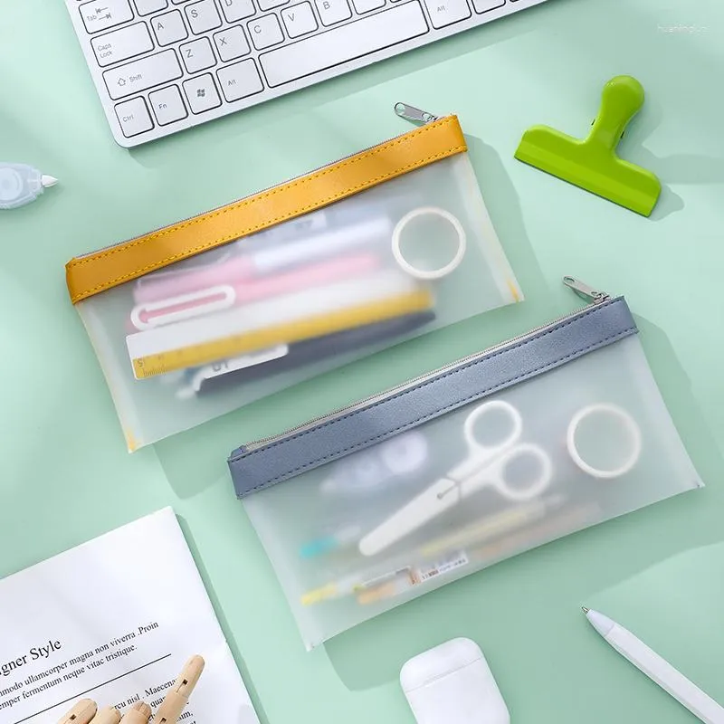 DHgate.com:A6913INS Style TPU Translucent Pencil Case Pen Storage Pouch ...