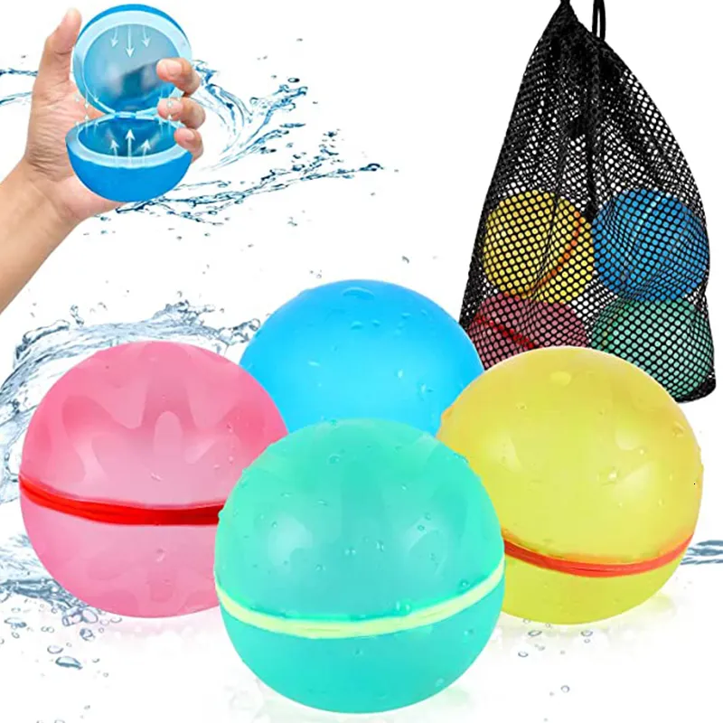 Water Bombs Splash Balls Reusable Water Balloons, Absorbent Ball Pool ...