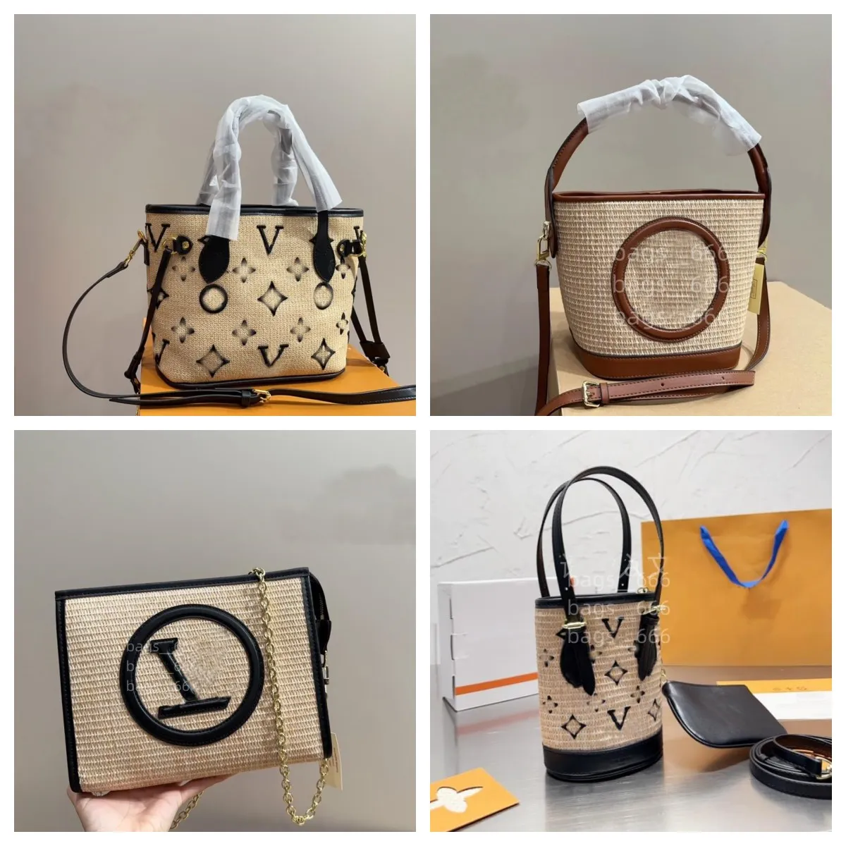 Luxury Woven Beach Tote - Designer Drawstring Shoulder Bag, Versatile ...