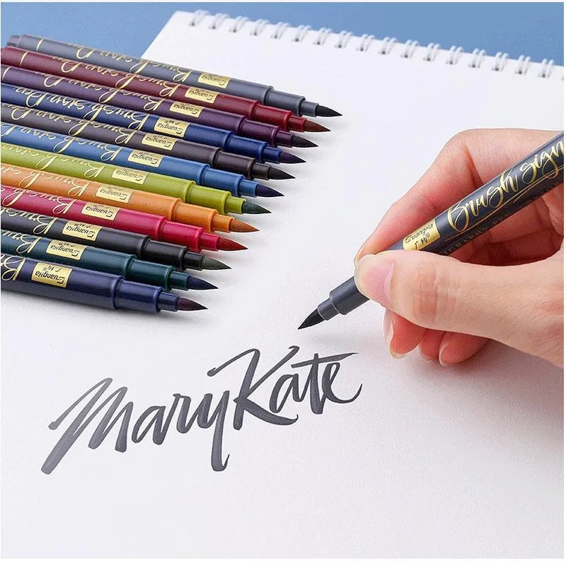 Wholesale Vintage Brush Pen Set Set Of 12 Art Markers For Scrapbooking ...