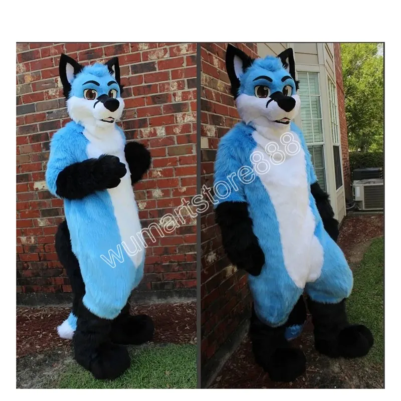 Husky Dog Fox Fur Furry Mascot Costumes Halloween Christmas Event Role ...