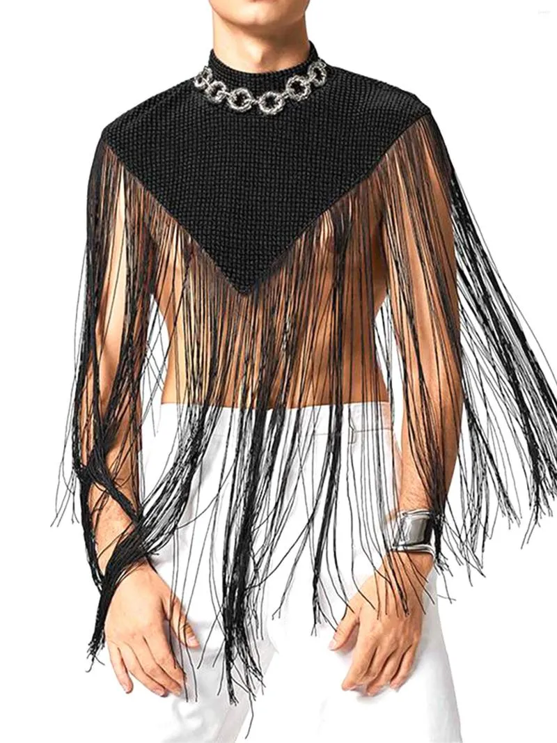 DHgate.com:Sexy Mens Tassel Fringe Hem Tank Top for Club and Stage ...