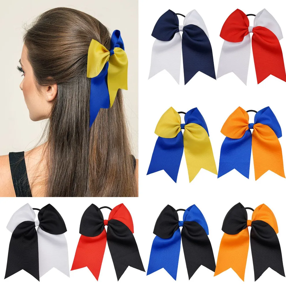 Large Dual Color Swallowtail Butterfly Hairband 7.5 Inches Elastic Silk ...