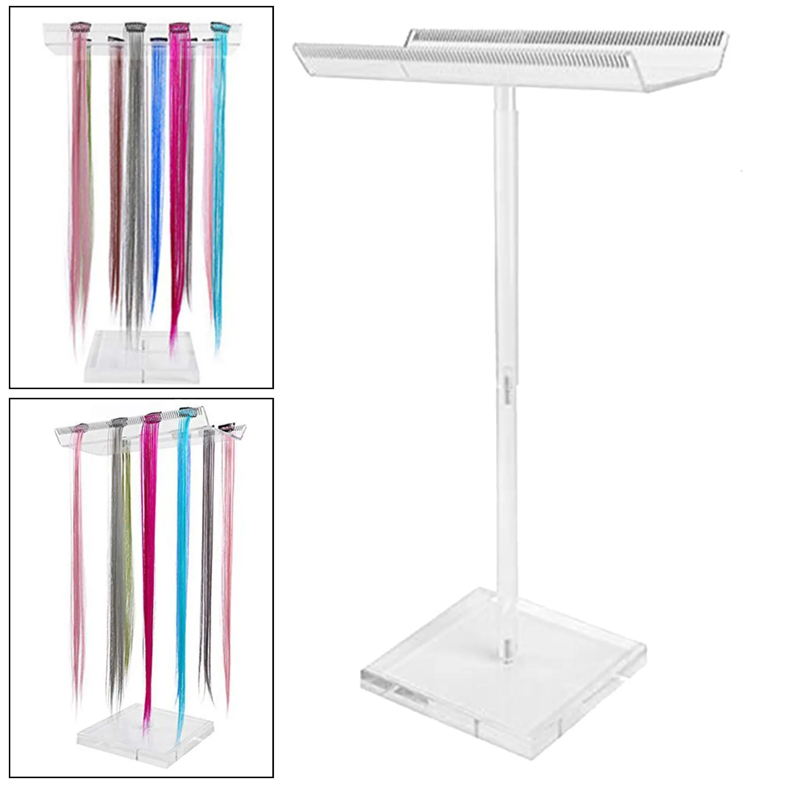 Multi-Functional Wig Display stand for for Women - Hair Extension ...