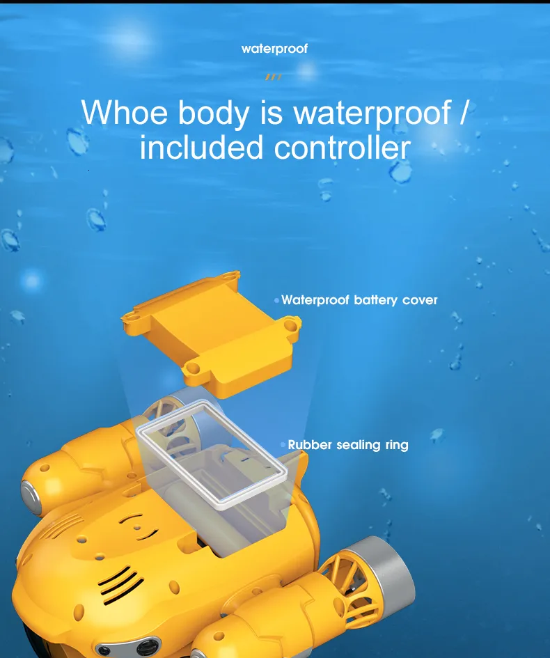 Toy Submarines RC Submarine Electric Remote Control Boat For Pools ...