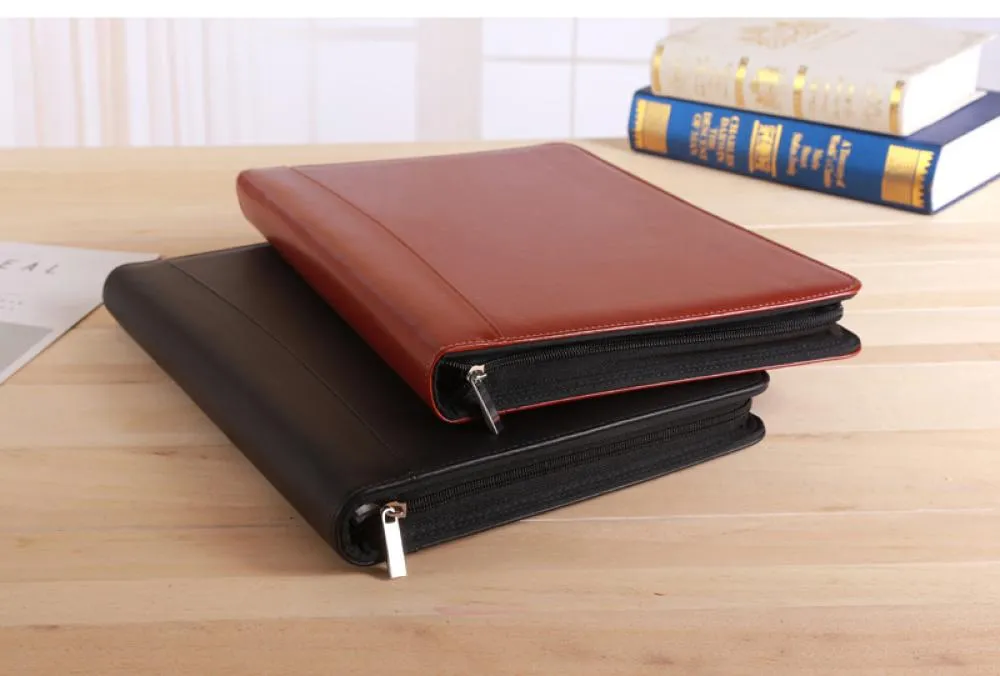 Wholesale Faux Leather File Folder Manager Bag For Men And Women A4 ...