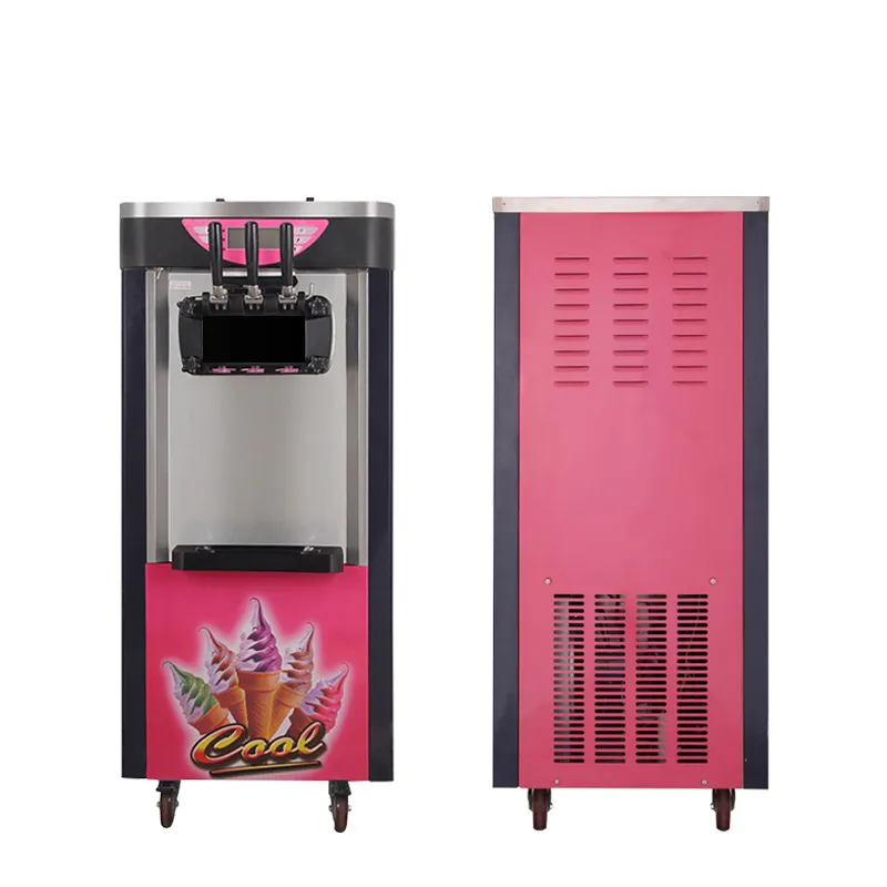 Commercial Soft Ice Cream Maker - Stainless Steel Sundae Machine ...