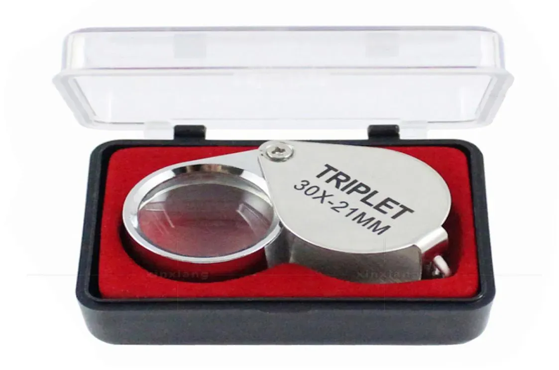 Mini 30x21mm Jewelry Loupe - Portable Diamond Magnifier, Pocket ...