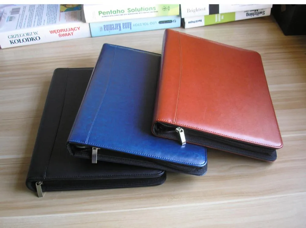 Wholesale Faux Leather File Folder Manager Bag For Men And Women A4 ...