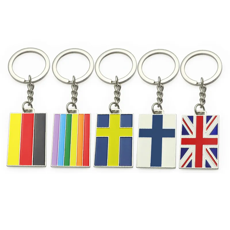 Key Holder Keychain Rainbow Pride Flag Keychains Metal Pendant ...
