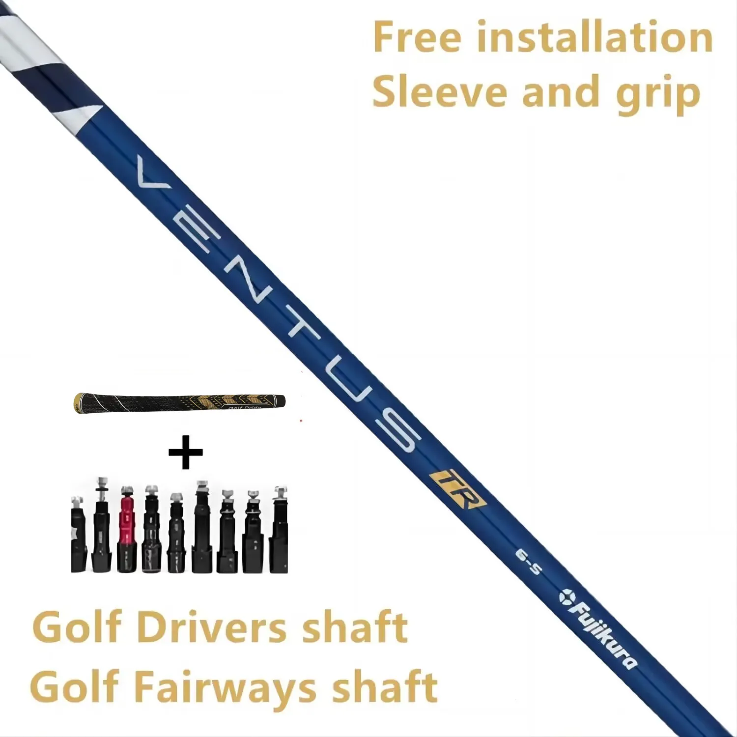 Fujikura Ventus TR Graphite Golf Golf Driver Shaft Blue/Black ، S/R Flex ، Grip Free Sleeve 2024 ...