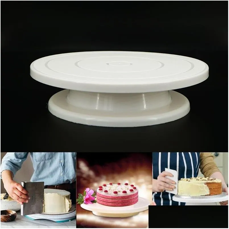Smooth Rotating Cake Turntable - Anti-Skid Decorating Stand for Round ...