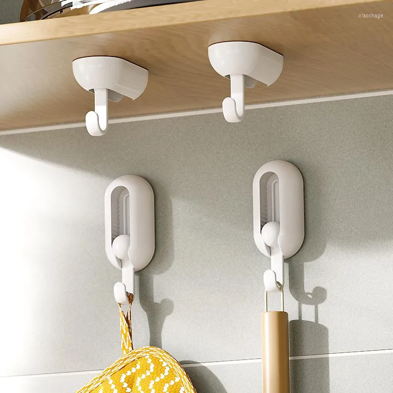 DHgate.com:2Pcs 360° Rotating Foldable Wall Mount Self-adhesive Hooks ...