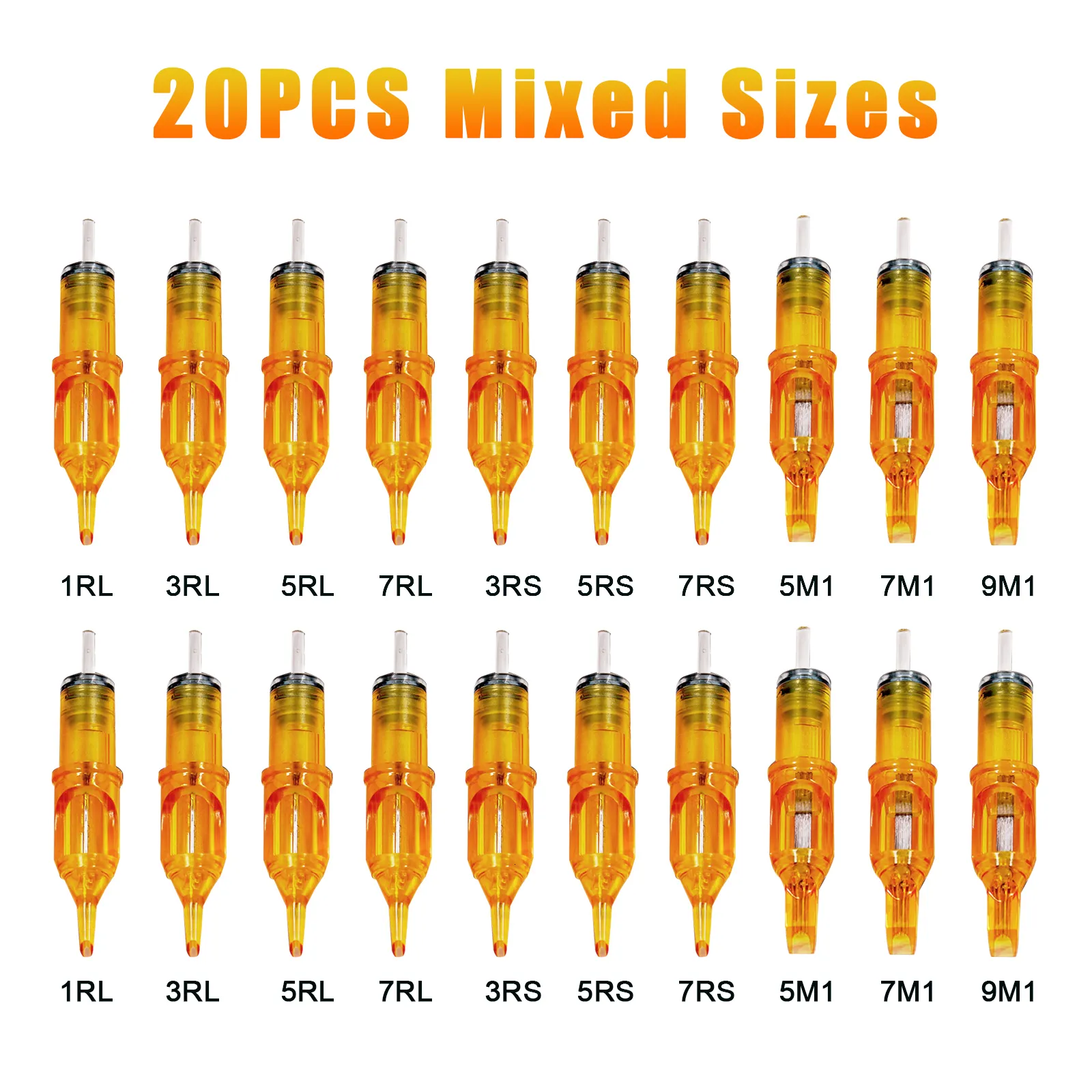 DHgate.com:10/16/20PCS Mixed Tattoo Needles RL RS RM M1 Disposable ...