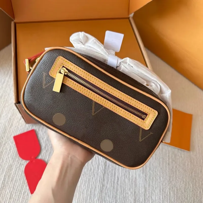 Luxury Leather Mini Side Bag With Floral Print And Letters For Women ...