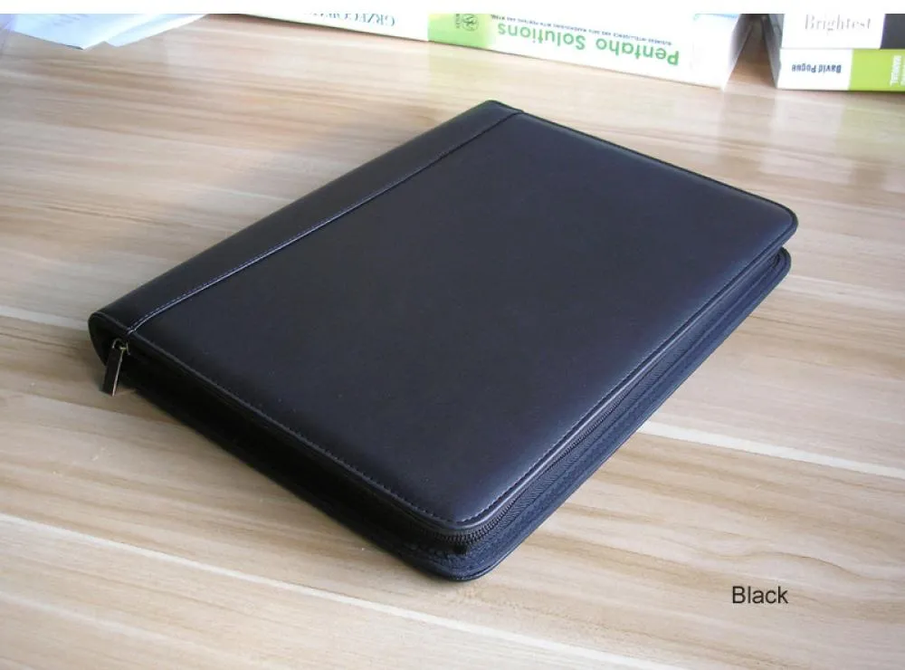 Wholesale Faux Leather File Folder Manager Bag For Men And Women A4 ...