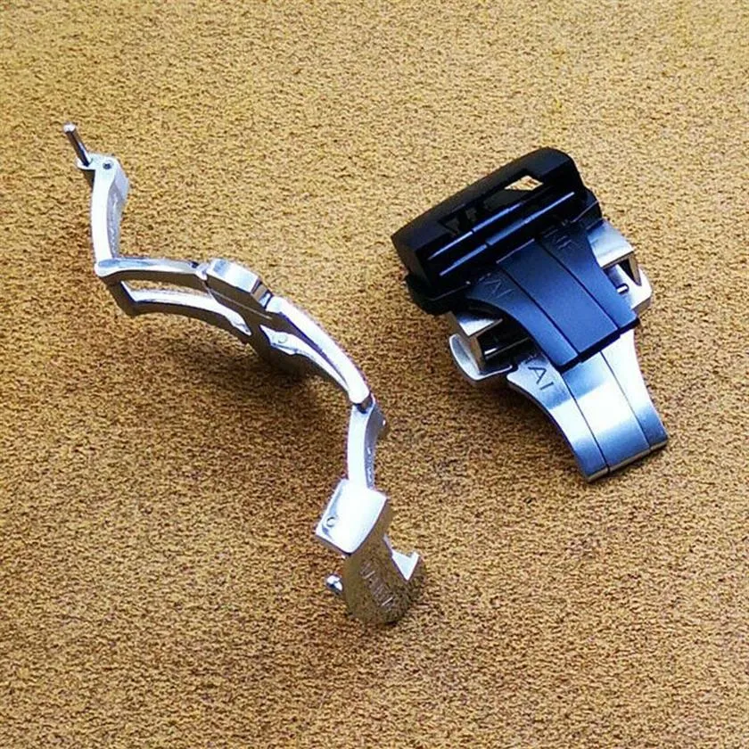 22mm Silver Watch Band Clasp - Deployment Buckle for PAM 111, Leather ...