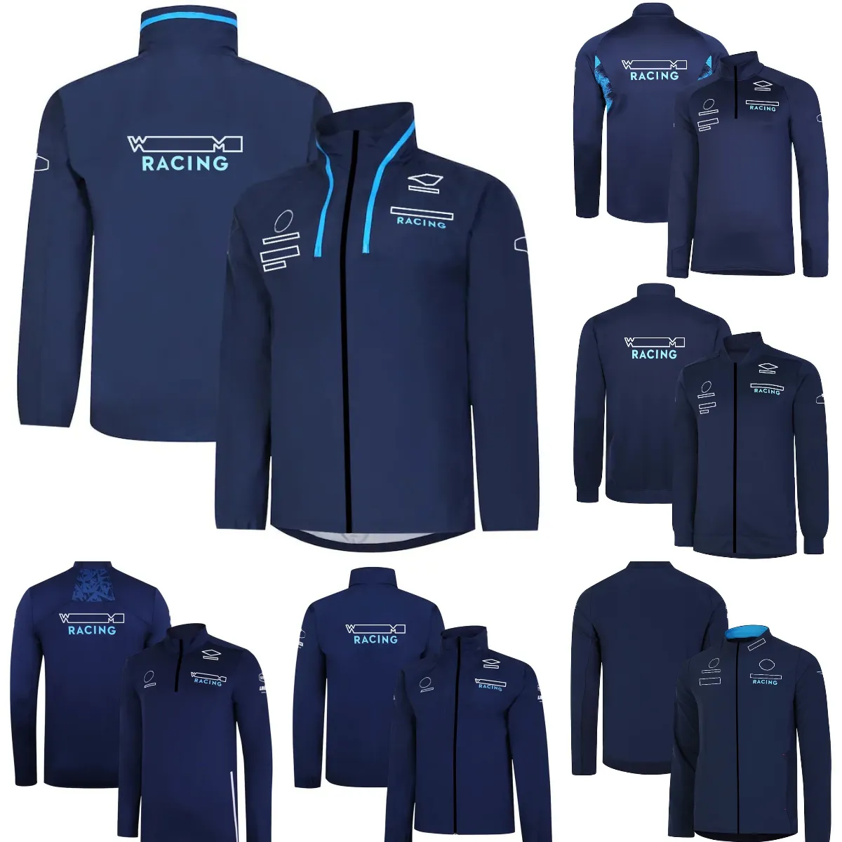 2022 2023 F1 Team Mens Zip Up Jacket Driver Racing Windbreaker For ...