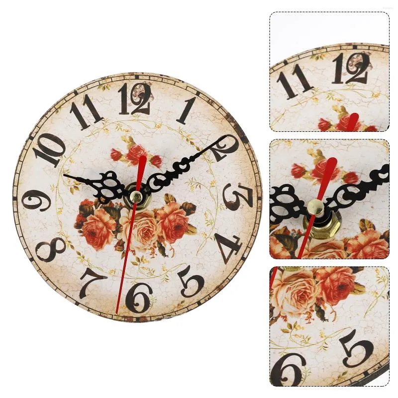 DHgate.com:Rustic Wooden Farmhouse Clock | Silent Vintage Horology Wall ...