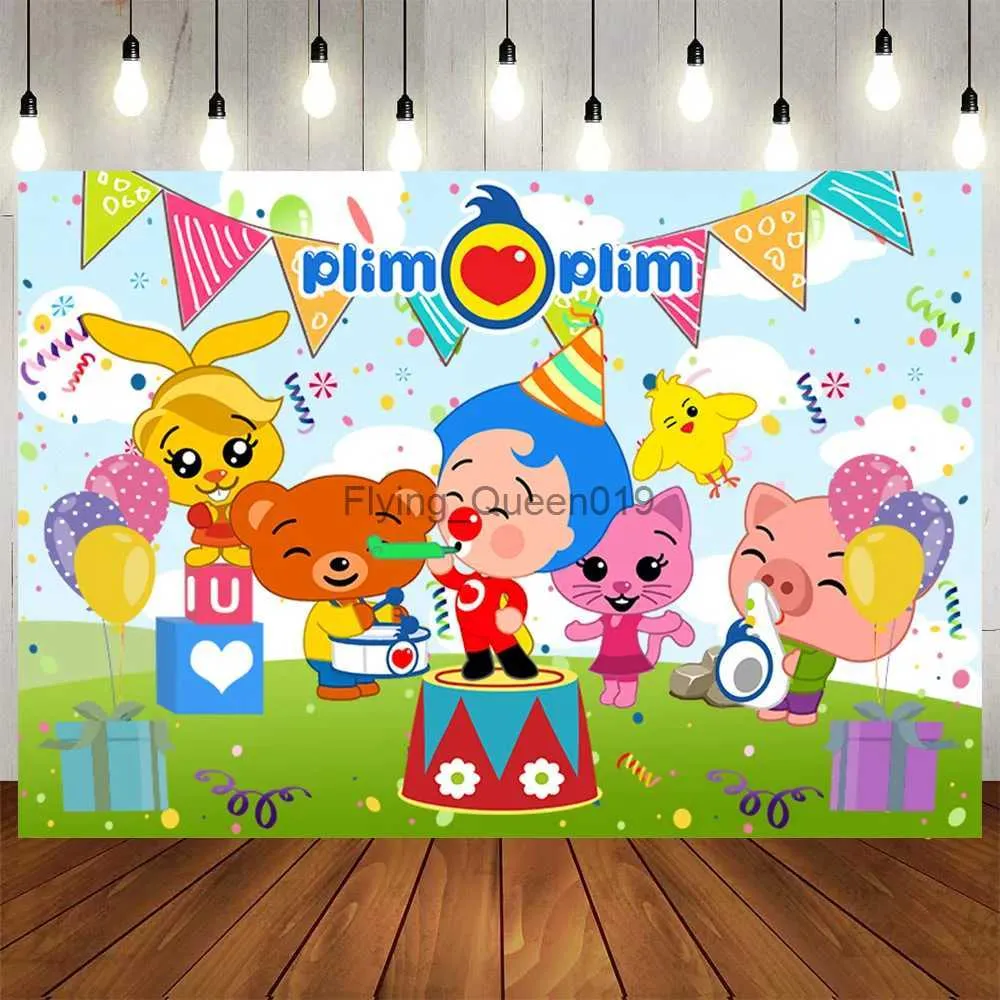 Cartoon Kids Birthday Backdrop - 120x80cm Vinyl Photo Background, Cute ...