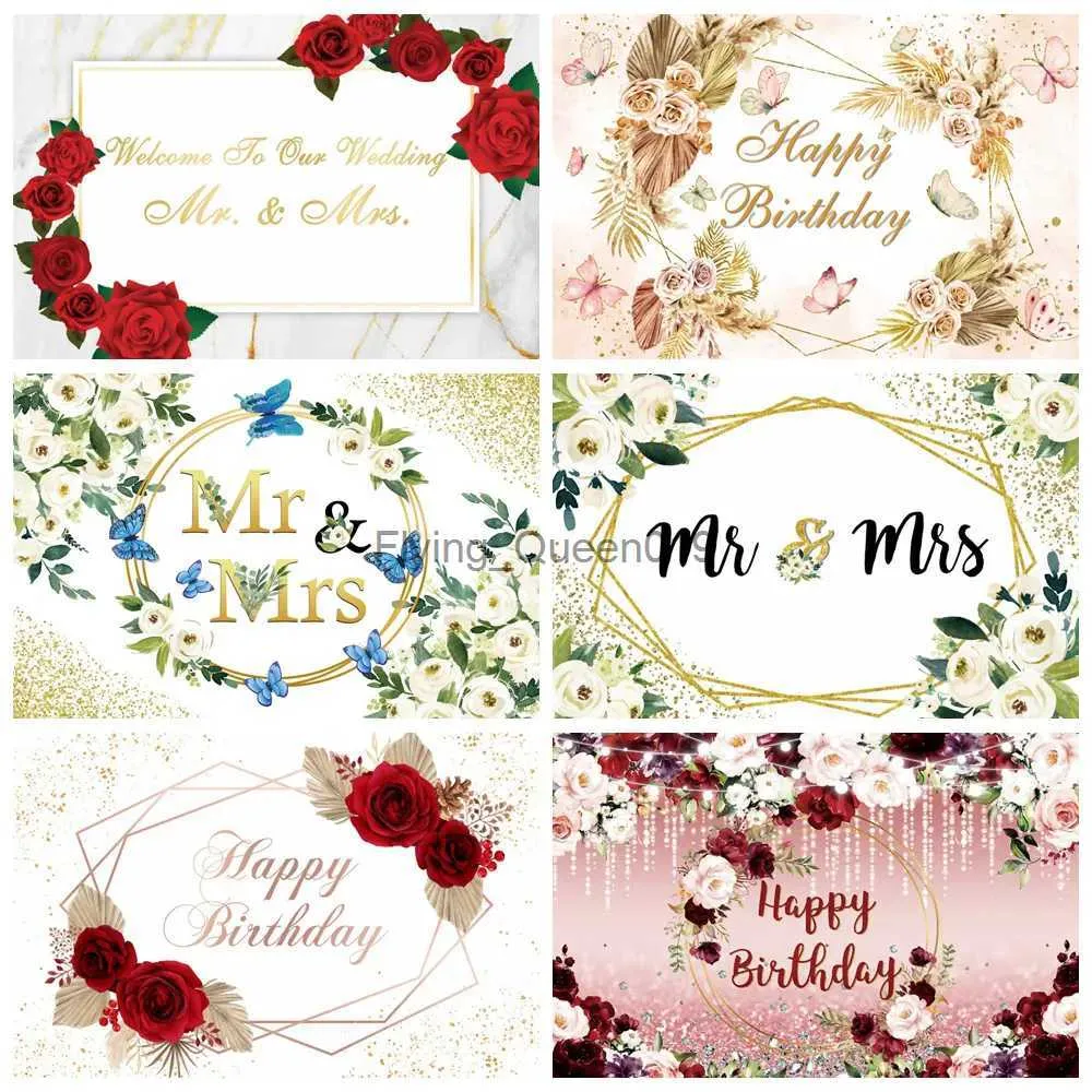Custom Name Photography Background For Happy Birthday, Wedding, Baby ...