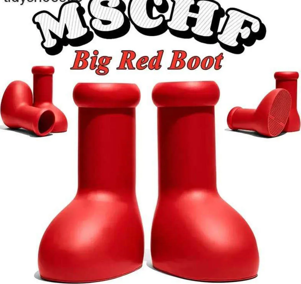 2023 Neue MSCHF Big Red Boot Astro Boy Cartoon Stiefel Männer Frauen ...