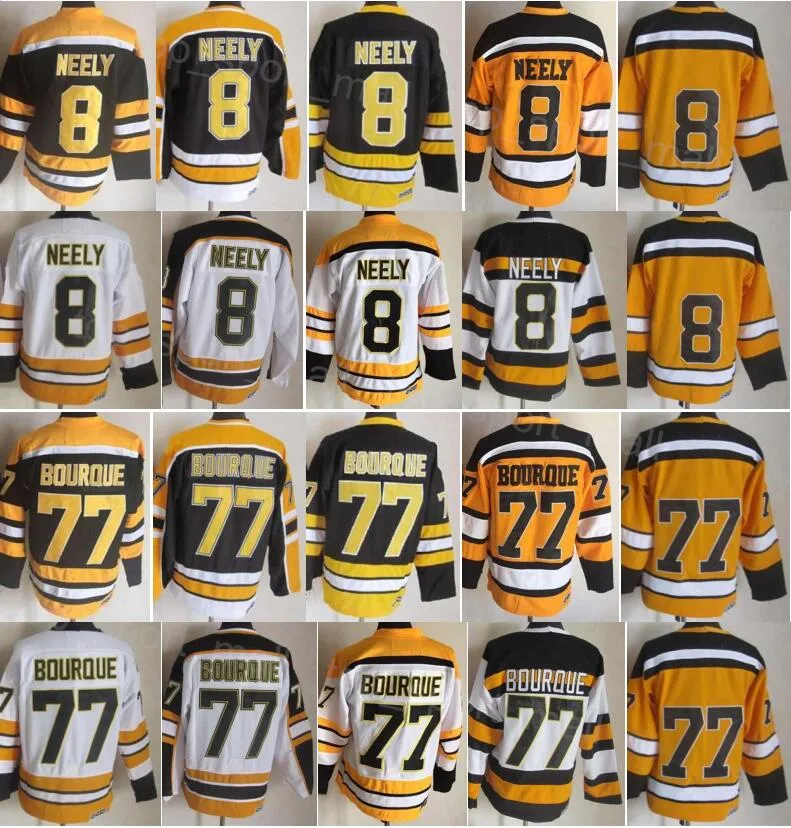 Men Retro Hockey 77 Ray Bourque Jersey 8 Cam Neely... From Top_sport ...