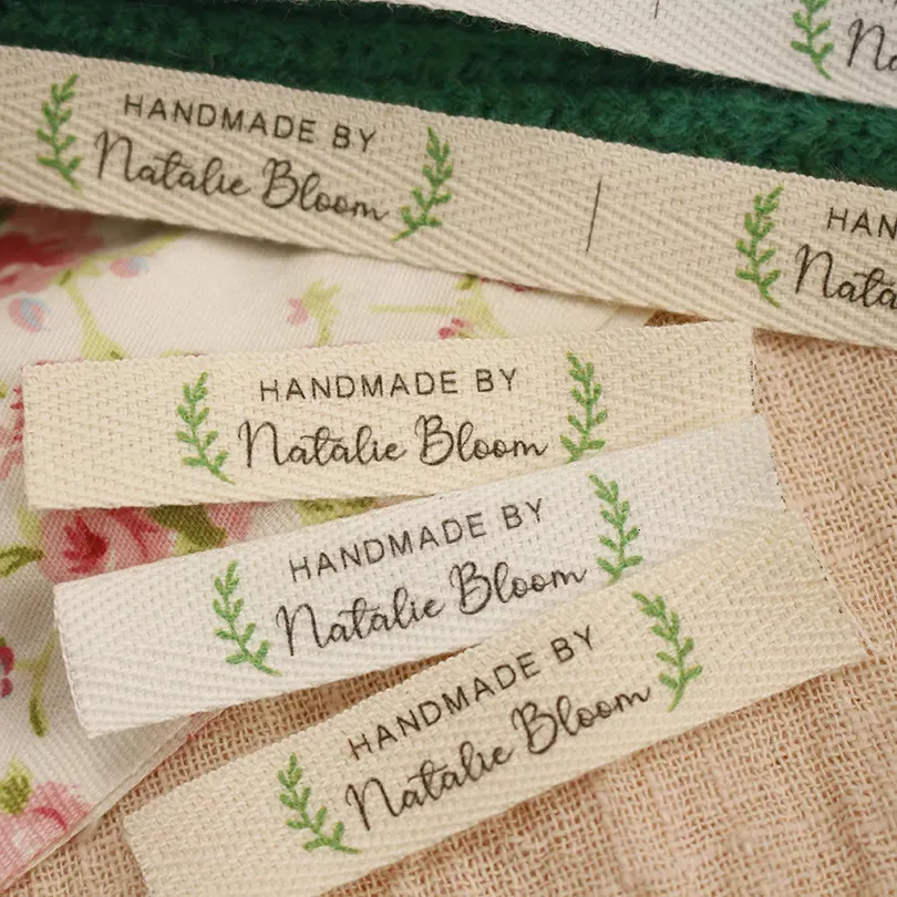 Custom Cotton Twill Clothing Labels - Handmade Sewing Labels ...